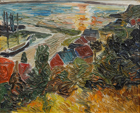 GUNNAR JONN. SUMMER LANDSCAPE. Art - Paintings - Auctionet