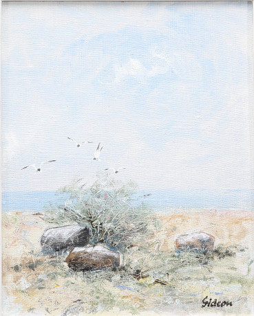 GIDEON JOHANSSON. oil on Board, coastal motif, signed. Art - Paintings ...