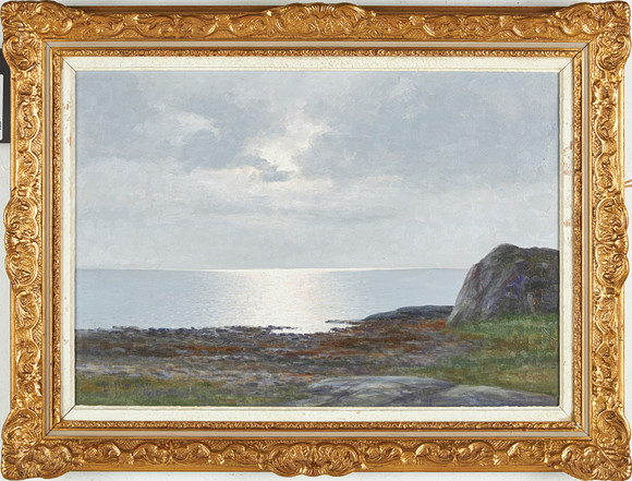 ANSHELM DAHL. COASTAL MOTIF, oil on canvas, signed. Art - Paintings ...