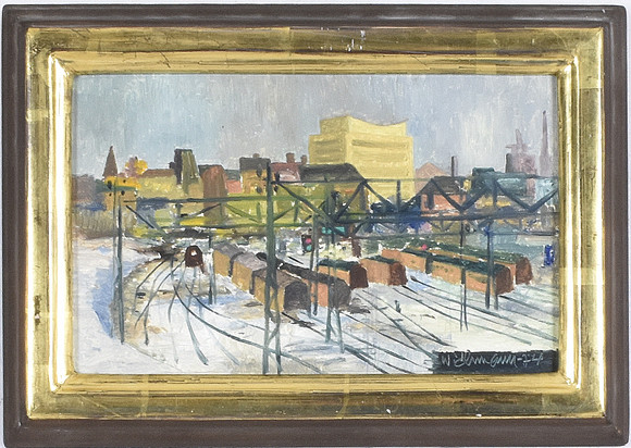 HARRY WICHMANN. Olja på pannå. Konst - Måleri - Auctionet