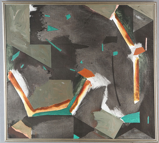 JOHN STENBORG. "Svart stock", olja på duk, signerad. Konst - Måleri ...