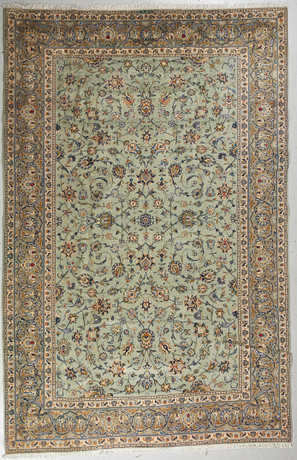 PERSISK MATTA, Kashan semiantik beige genomgående mönster signerat ...