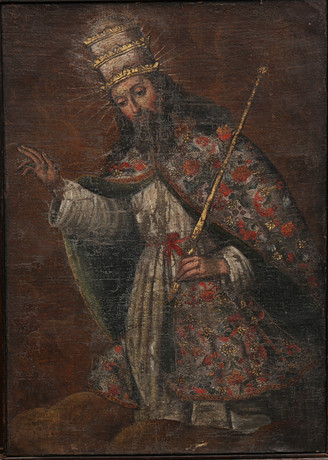 NOVO-HISPANIC OR CUZCO SCHOOL OF THE 18TH CENTURY. Gud Fadern. Konst ...