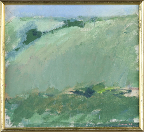 SIMON ARNE. Oil on canvas, Landscape, signed Simon -75. Art - Paintings ...