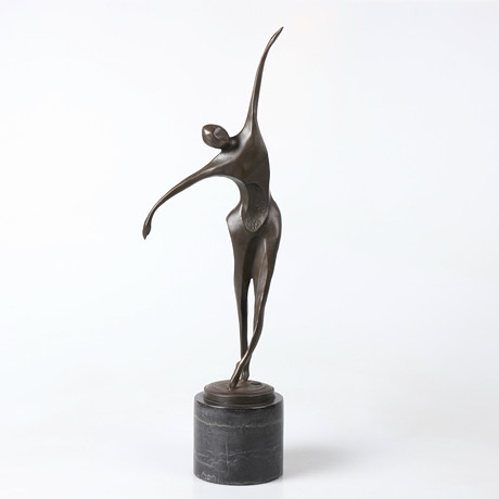 MAX MILO (FÖDD 1938). Efter. Modell, brons, signerad Milo. Konst ...