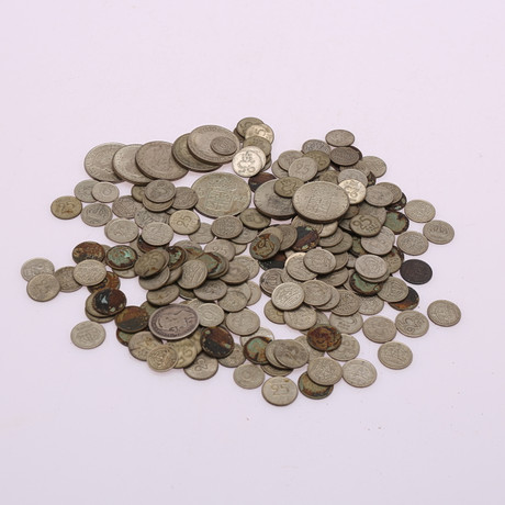 COIN, 208 pcs, Sweden, silver, fine weight 238 grams. Coins, Medals ...