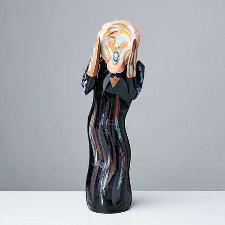 EDVARD MUNCH. "SKRIET", uppblåsbar skulptur, 1993, plast, för On the ...