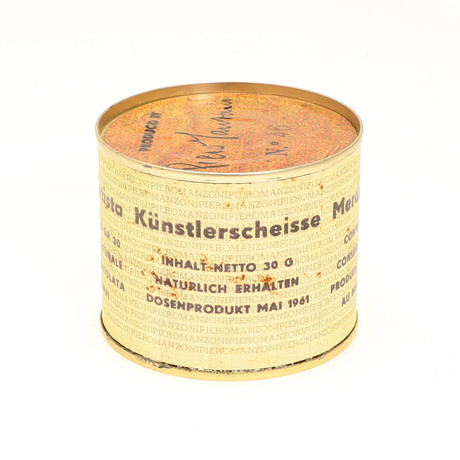 PIERO MANZONI. Objekt, 'Merde d'Artista/Artist Crap, "Nej. 46 maj 1961 ...