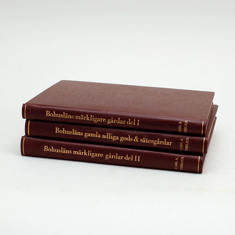 CARL A. TISELIUS. "Bohusläns gamla adliga gods och sätesgårdar" samt ...