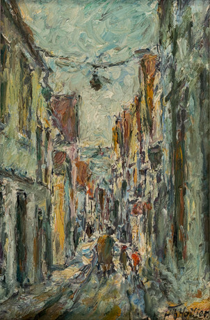 THEODOR HALLIER (1908-1982). In the Schnorr Bremen. Art - Paintings ...