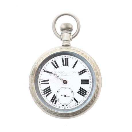 H. WILLIAMSON LTD, LONDON. A KEYLESS OPEN FACE POCKET WATCH WITH ...