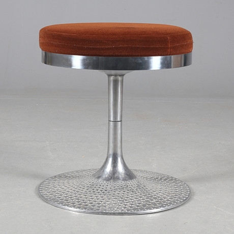 PALL, metall/tyg, snurrfunktion, 1900-tal. Möbler - Övrigt - Auctionet