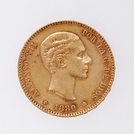 Spanish gold coin. Coins, Medals & Stamps - Coins - Auctionet