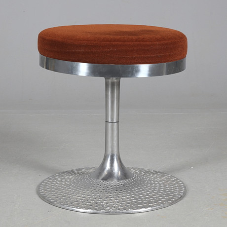 PALL, metall/tyg, snurrfunktion, 1900-tal. Möbler - Övrigt - Auctionet