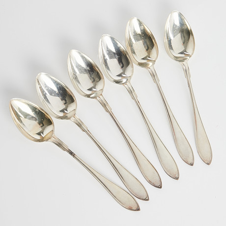 LUSIKAT, 6 kpl, hopea, malli ruotsalainen terävä. Hopea ja metalli ...