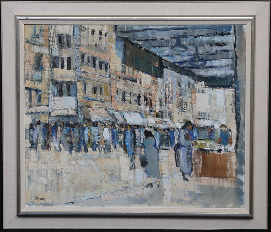 OLLE LARSSON. Rue DÁligre, Paris. Olja på duk, signerad. Konst - Måleri ...