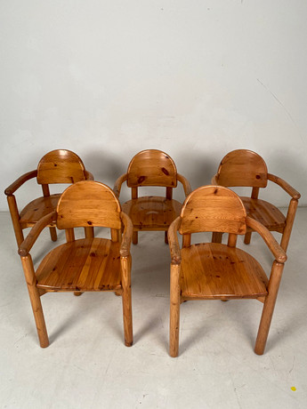 RAINER DAUMILLER. Conjunto de cinco sillones de los años 70. Muebles ...