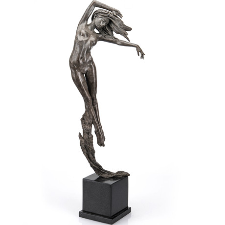 MICHAEL TALBOT (ENGLAND, FÖDD 1959). "Air dancer I", sculpture, bronze ...