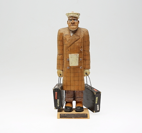 AXEL ERICSON. Träfigurin, "Resenären" Sign. Övrigt - Övrigt - Auctionet