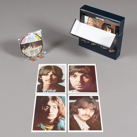 The Beatles BC13 Blue Box Beatles Collection, including 4 photographs ...