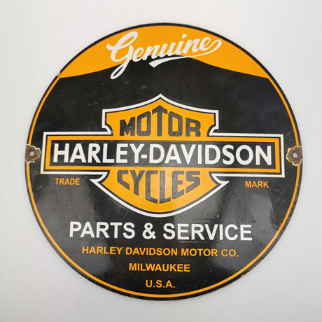 ENAMEL PLATE, Motor Harley-Davidson Cycles. Miscellaneous ...