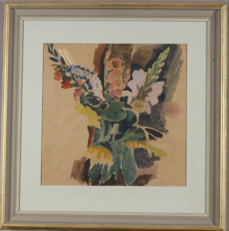 JOHN STEN (1879-1922). Blandteknik, osignerad. Konst - Måleri - Auctionet