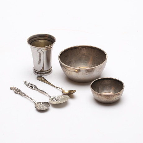 HOPEAESINEET, 6 osaa, paino n. 133,2 grammaa. Hopea ja metalli - Hopea ...