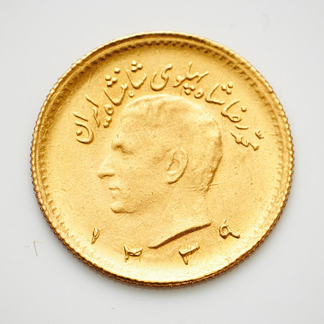 COIN, 21.6k gold, Iran, Muhammad Reza Pahlavi Shah. Coins, Medals ...