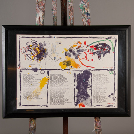 PIERRE ALECHINSKY & CHRISTIAN DOTREMONT. Färglitografi, "Abstrates ...