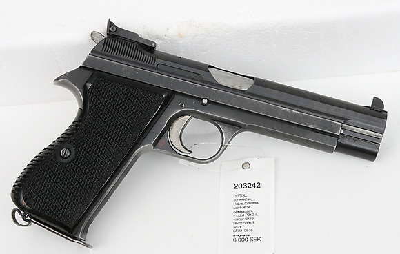 (357) PISTOL, Swiss, Semi-automatic, make SIG Neuhausen, model P210-5 ...