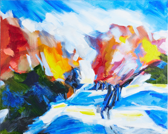 ANITA FRÖDING (FÖDD 1942). "Talviruno", monogrammi signeerattu, öljy du ...