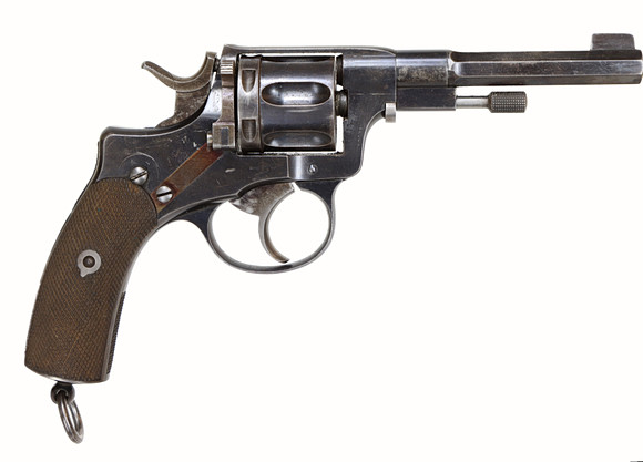 REVOLVER, Double Action, make Brevette Nagant, model 1887, caliber 7 ...