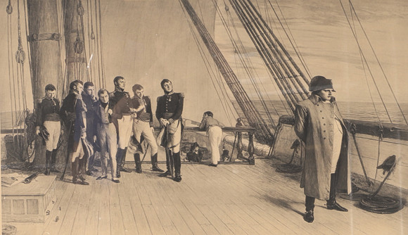 PAINTING, "The Surrender of Napoleon", print after an older model. Art ...