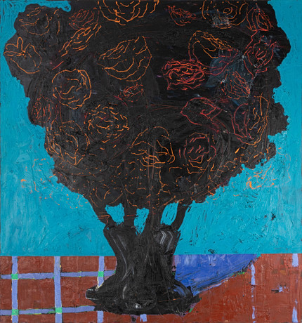 MARCUS EEK (1968). "Family Tree" (2013), a tergo signerad, olja på duk ...