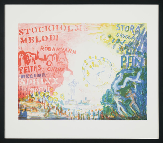 GÖSTA WERNER. Composition, signed, lithograph. Art - Engravings ...