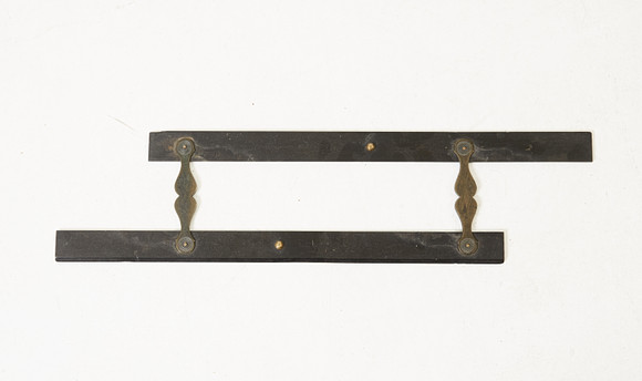 PARALLEL RULER, first half/mid 19th century, for drawing charts, ebony ...