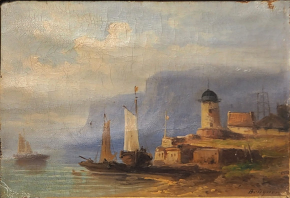 COLESTIN BRUGNER. oil painting, signed. Art - Paintings - Auctionet