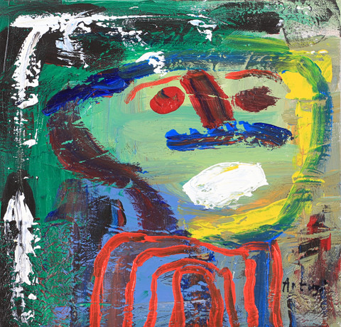 IMRE ANTONYI. Figurkomposition, olja på duk, signerad Antonyi. Konst ...