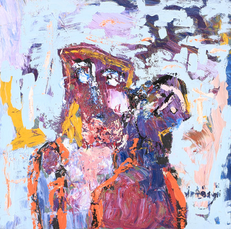 IMRE ANTONYI. Figurkomposition, olja på pannå, signerad Antonyi. Konst ...