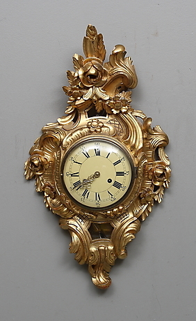 WALL CLOCK, so-called gold pendulum, rococo style, 20th century. Clocks ...