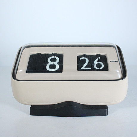 solari r & C. Udine, Italy, CIFRA 5, Gino Valle, Clock, 'Flip-Clock ...