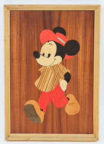 Journeyman's work, Mickey Mouse, walnut. Miscellaneous - Miscellaneous ...
