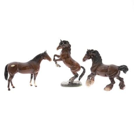 A BESWICK WELSH COB REARING, 1014. Ceramics & Porcelain - European ...