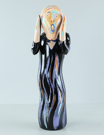 EDVARD MUNCH. "SCREAM", inflatable sculpture, 1993, plastic, for On the ...