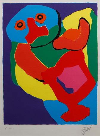 KAREL APPEL. FIGURKOMPOSITION. Konst - Grafik - Auctionet
