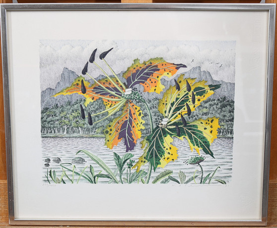 KARL AXEL PEHRSON. Färglitografi, numrerad236/460, signerad K.A ...