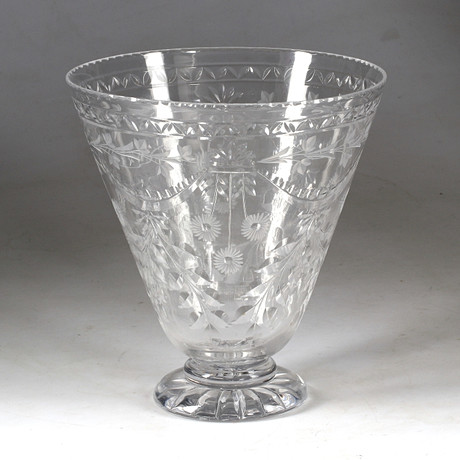 VAS, kristall, 1900-tal. Glas - Bruksglas - Auctionet