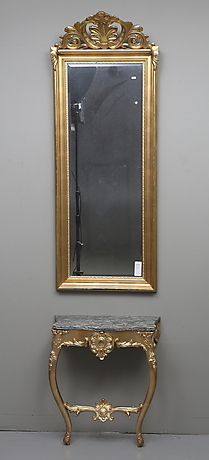 MIRROR with CONSOLE, Eden Mirror, rococo style, mid-20th century ...