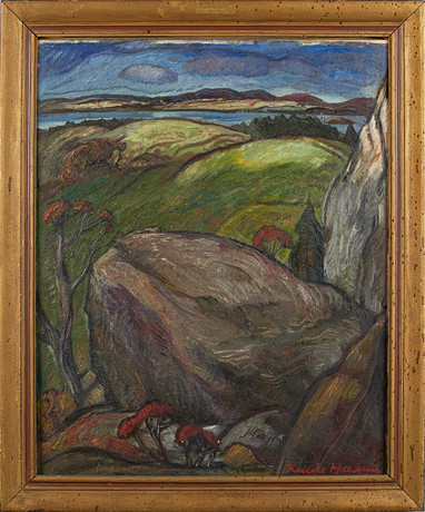 KNUTE HELDNER (Sweden/USA, 1877-1952). Undulating landscape, signed ...