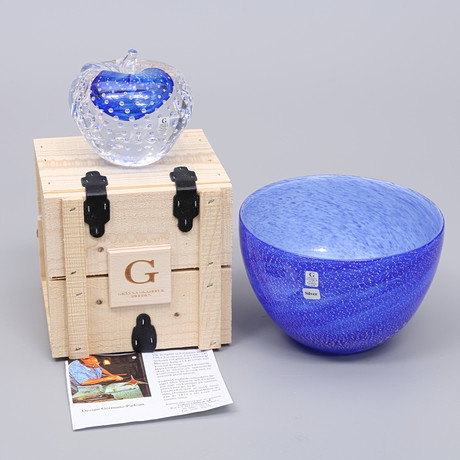 ART GLASS, 2 Teile, Germano Padoan, Gränna Glasbruk, 2000er Jahre ...